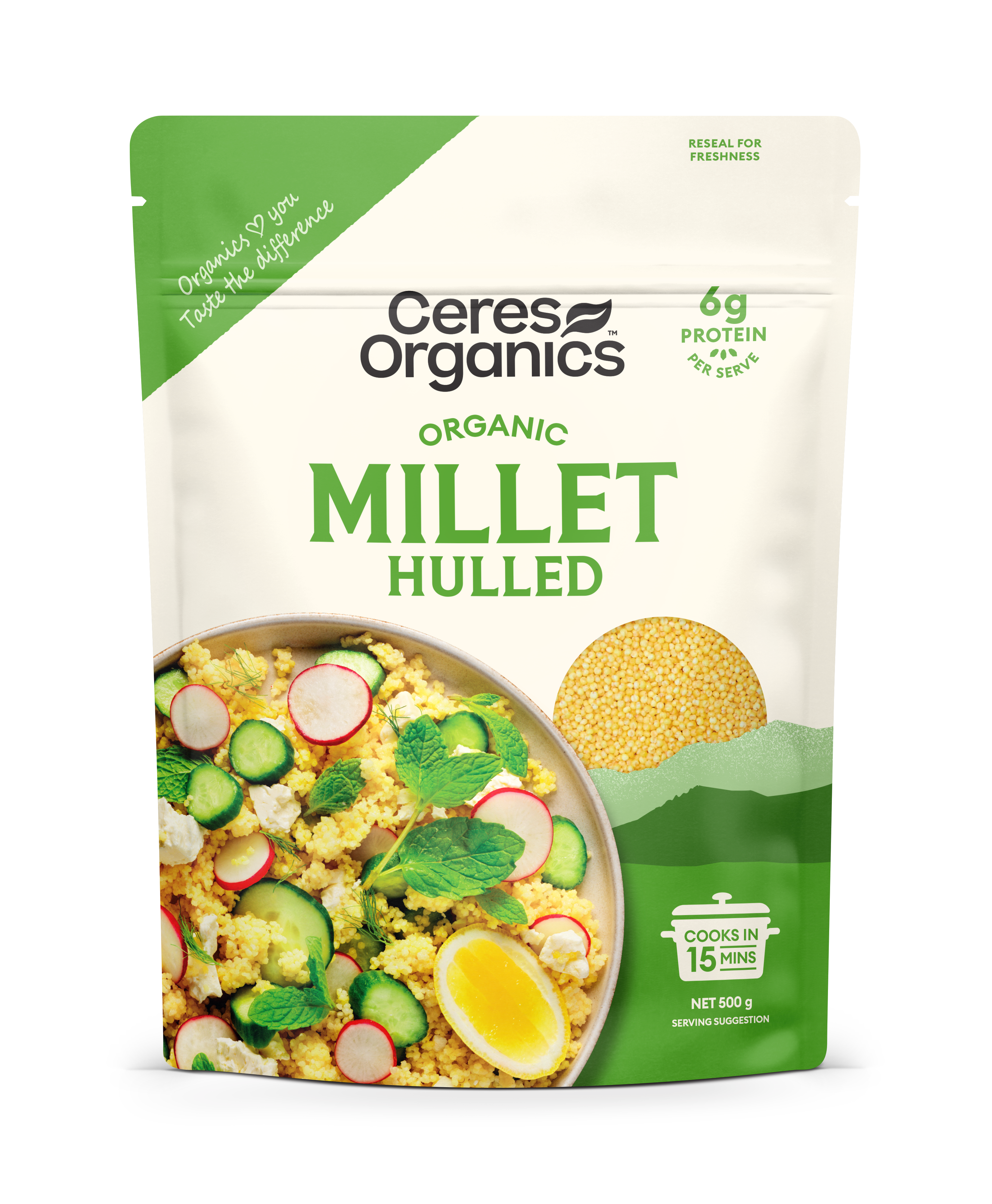 Organic Hulled Millet - 500g – Ceres Organics