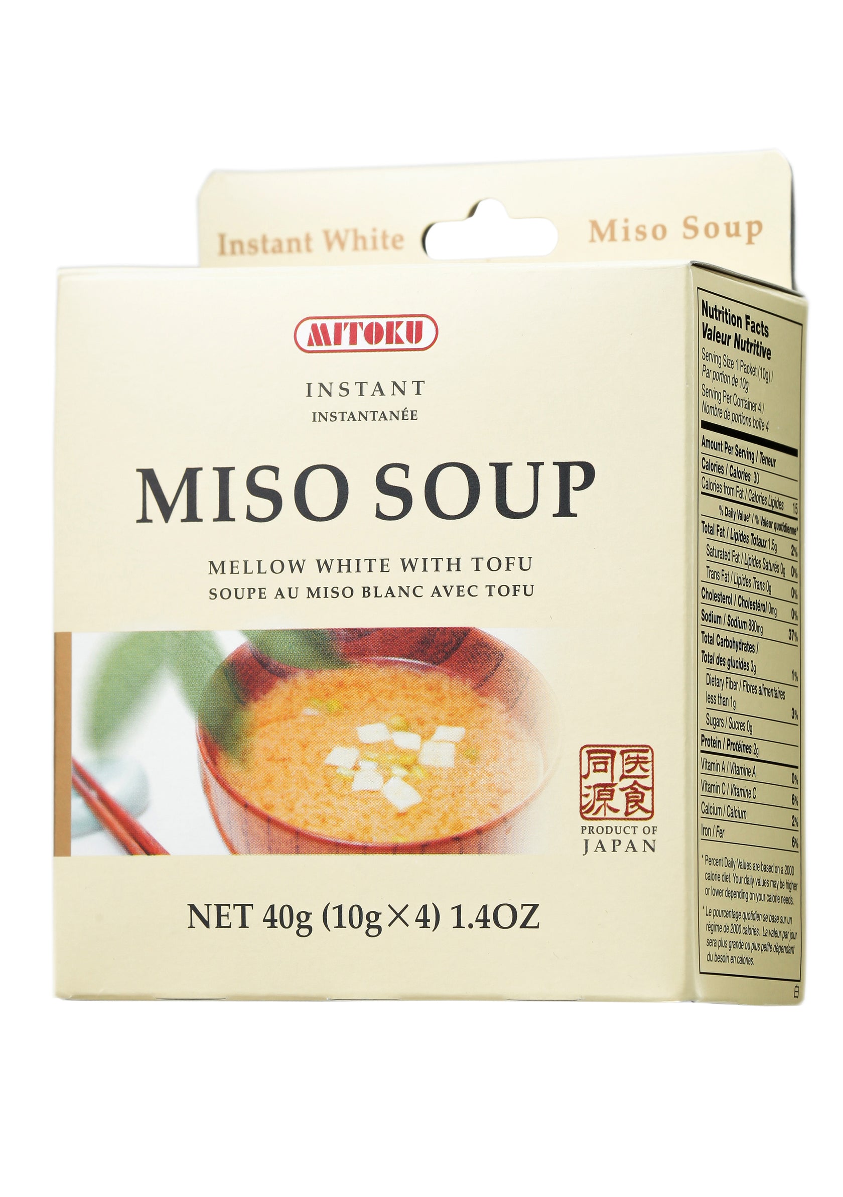 Instant Miso Soup - Mellow White with Tofu 10g x 4 - 40g – Ceres Organics