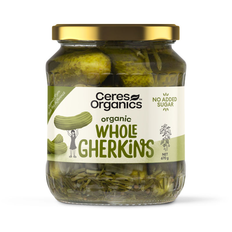 Organic Whole Gherkins - 670g – Ceres Organics