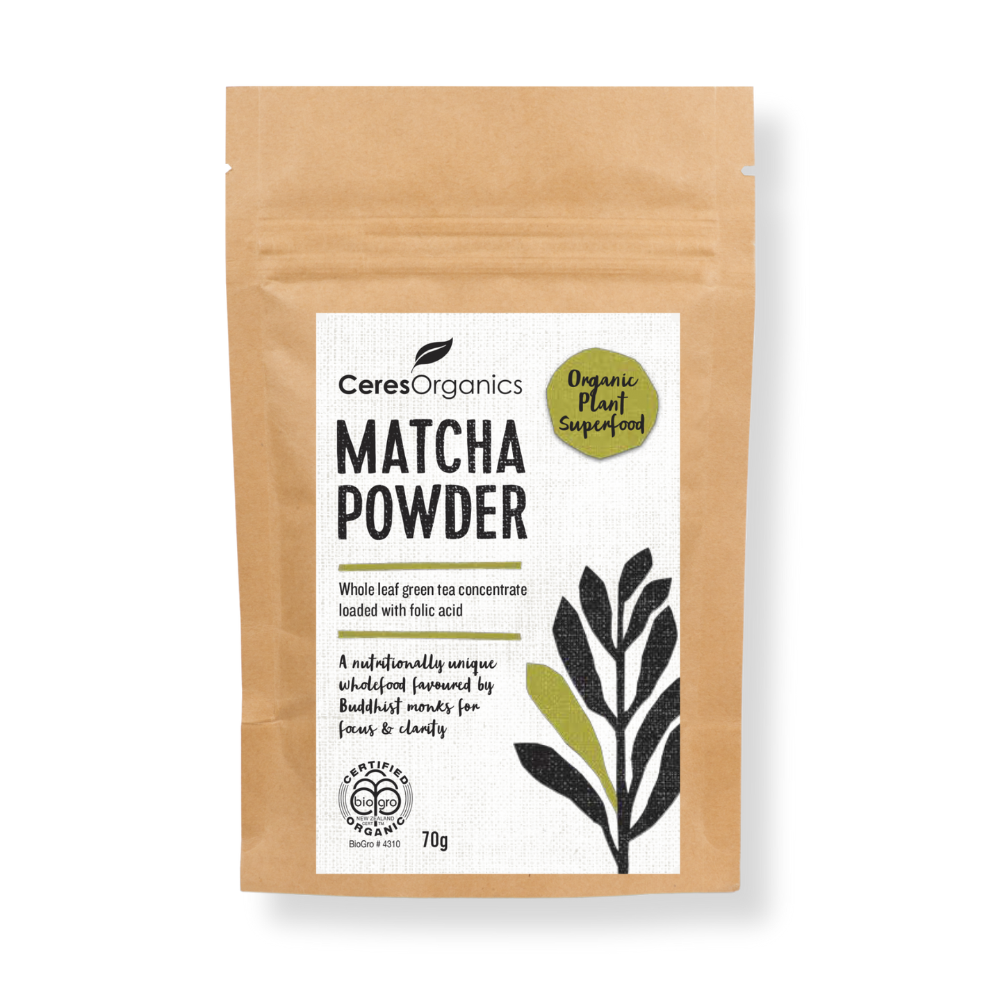 Organic Matcha Powder - 70g – Ceres Organics