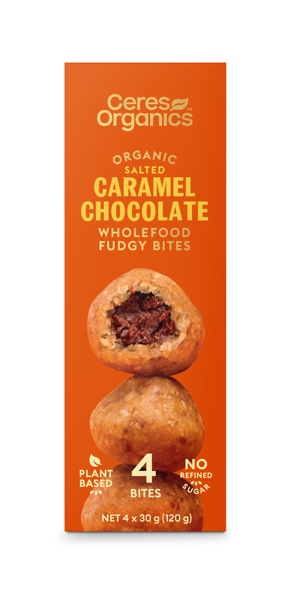 Organic Wholefood Fudgy Bites, Caramel Chocolate - 120g – Ceres Organics