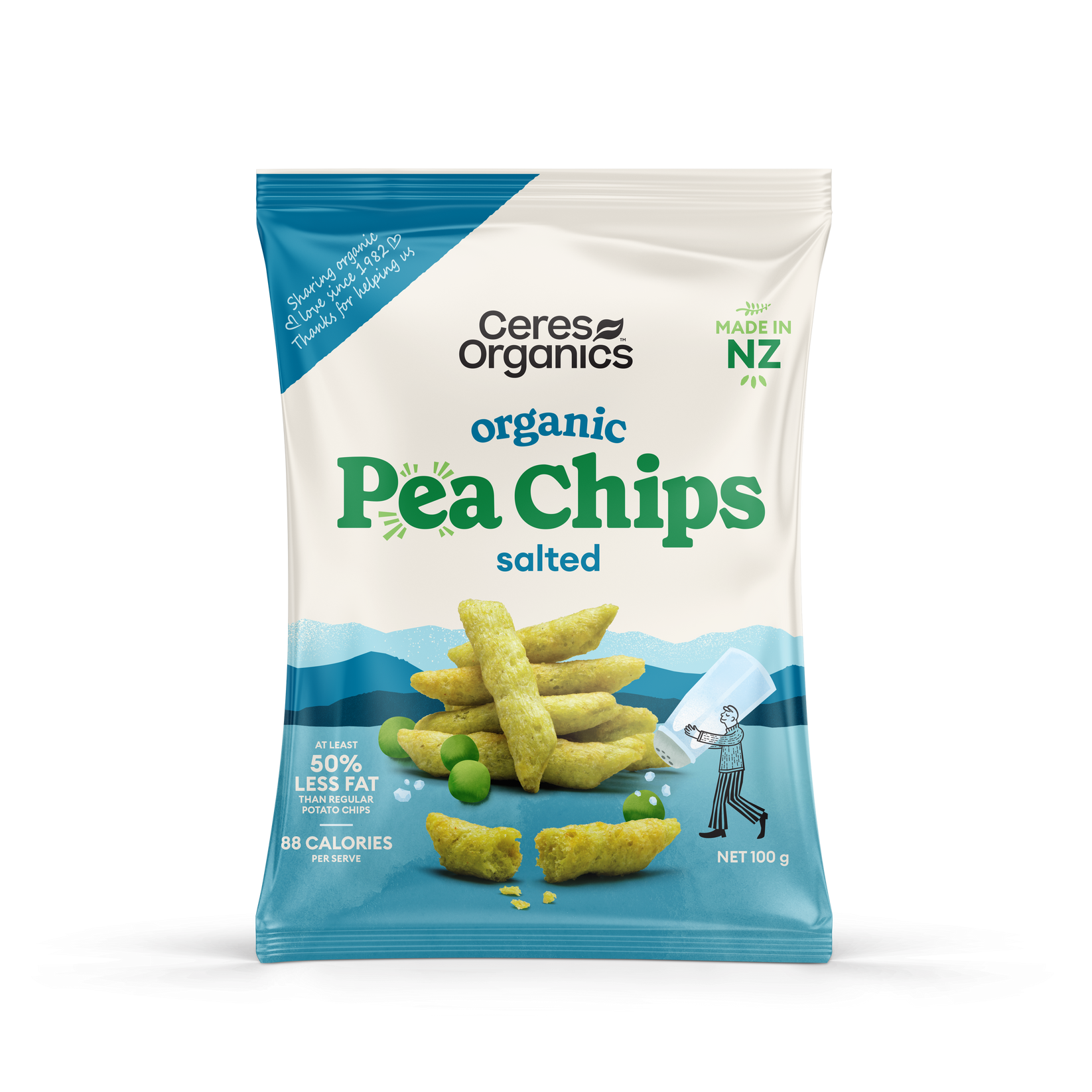 Organic Pea Chips, Salted - 100g – Ceres Organics